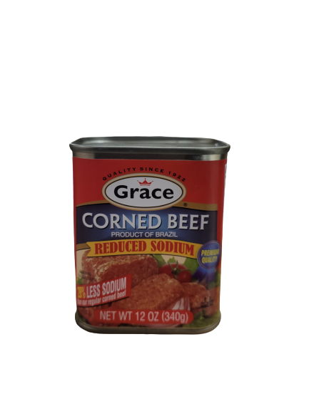 Grace Reduced Sodium Corned Beef 12oz – YummieCaribbean