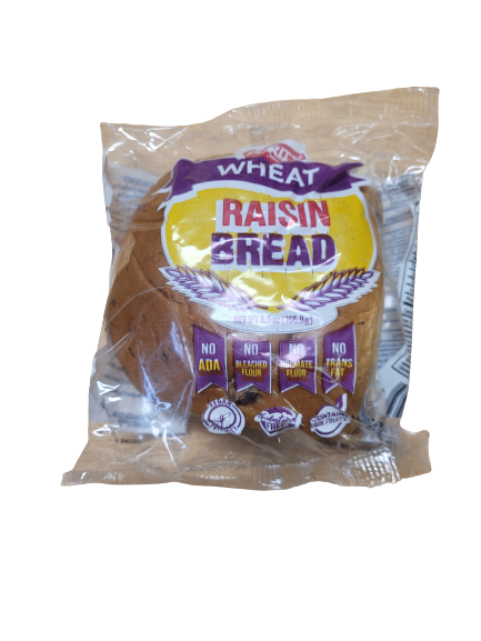 Purity Wheat Raisin Bread 155.9g – YummieCaribbean