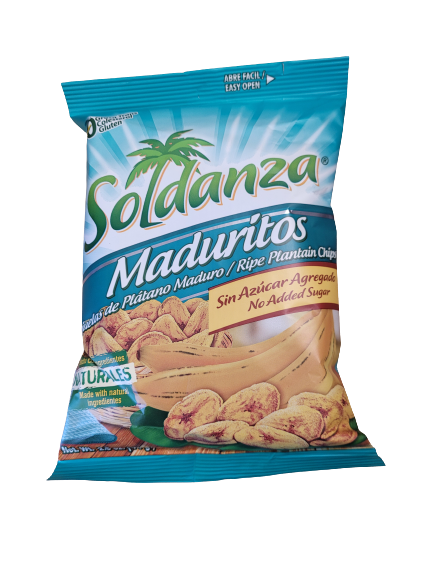 Soldanza Ripe Plantain Chips 2.5oz – YummieCaribbean